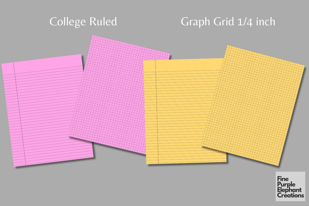 Rainbow Notebook Paper | Writing Sheets - So Fontsy