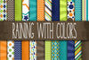 Raining with Colors Digital Paper Pack - So Fontsy