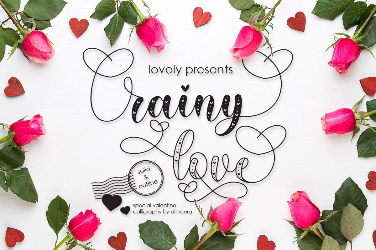 Rainy Love | Lovely Calligraphy - So Fontsy