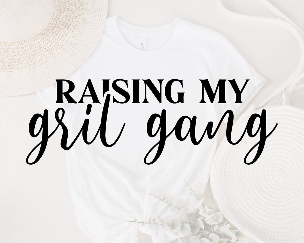 Raising my girl gang svg, Mom Life SVG, Sarcastic Svg, Mom Svg, Girl ...