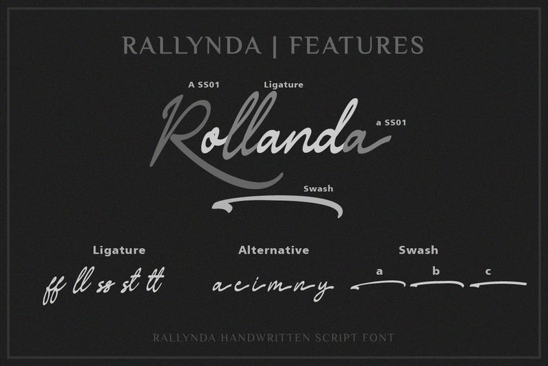 Rallynda Handwritten Brush Script | So Fontsy