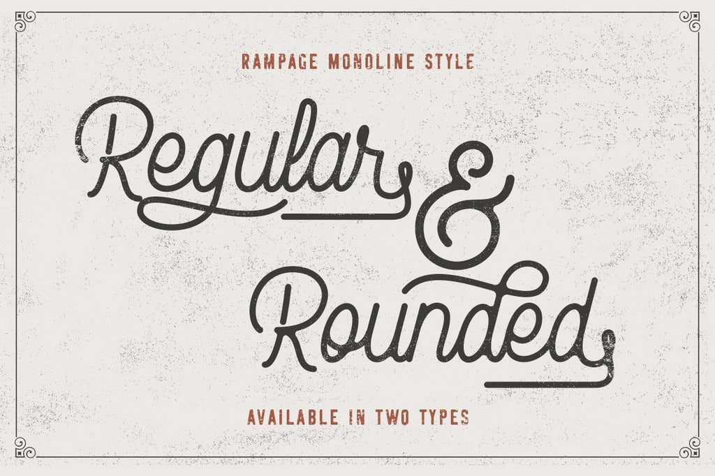 Rampage Monoline Script - So Fontsy