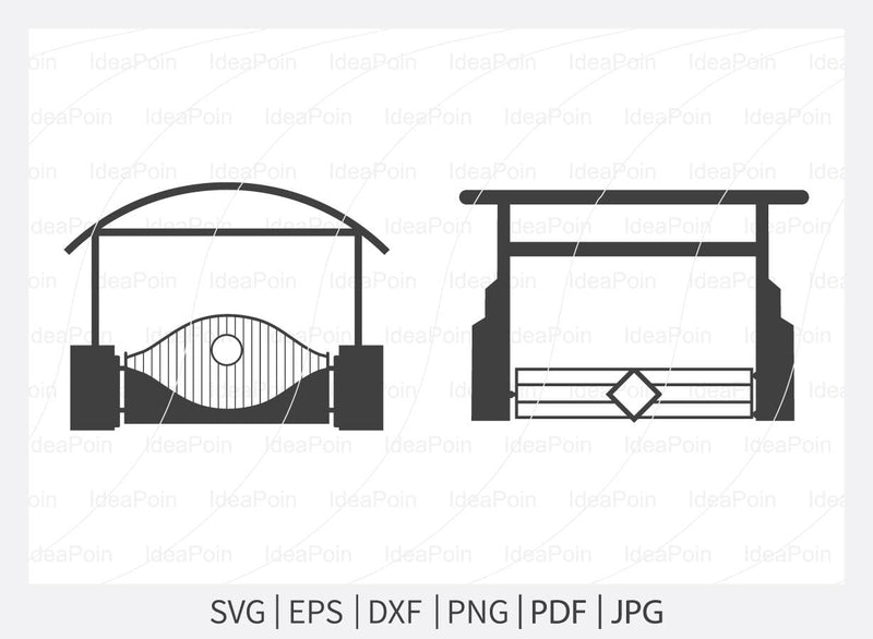 Ranch Gate svg, Gate svg, Ranch Gate Silhouette, Gate Clipart svg ...