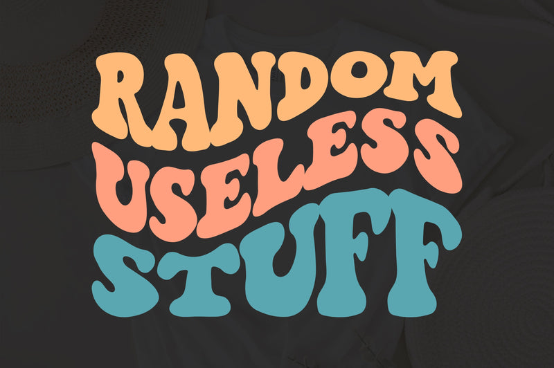 Random Useless Stuff svg, print for bag svg, funny print modern design ...