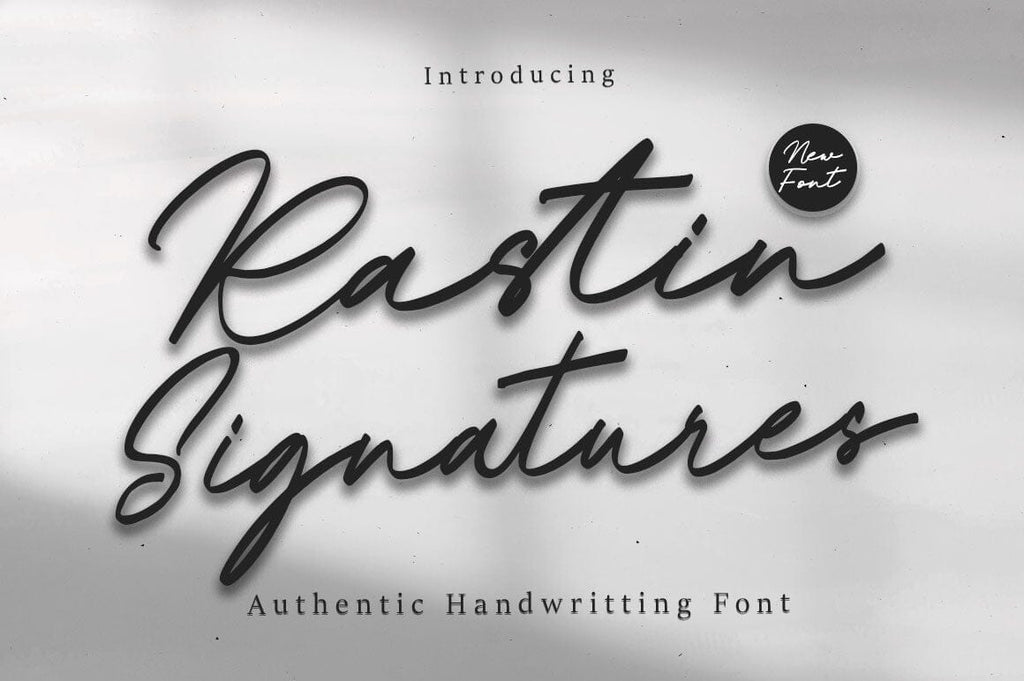 Rastin Signatures font - So Fontsy