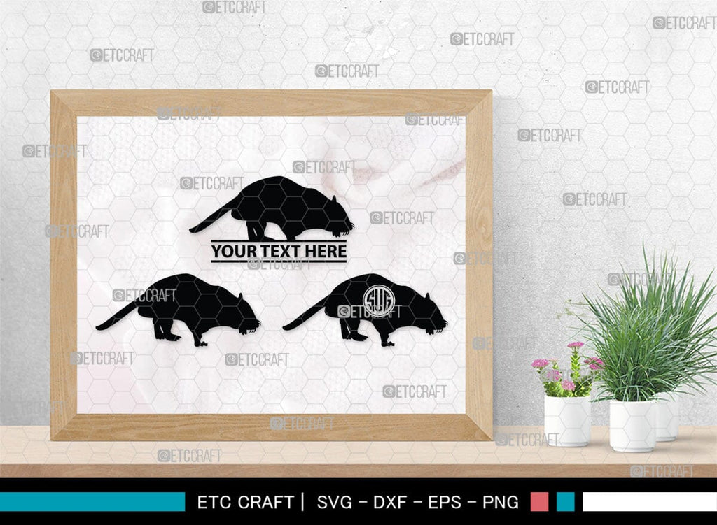 Rat Monogram, Rat Silhouette, Rat SVG, Field Mouse Svg, Mouse Svg, Mice ...
