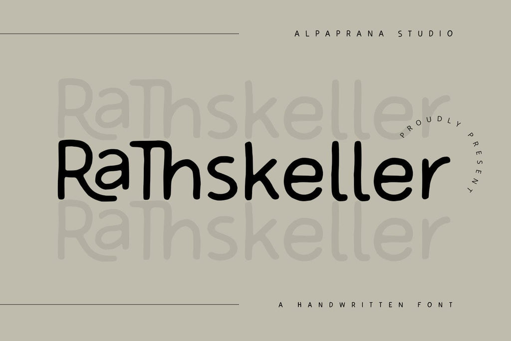 Rathskeller - Handwritten Font - So Fontsy