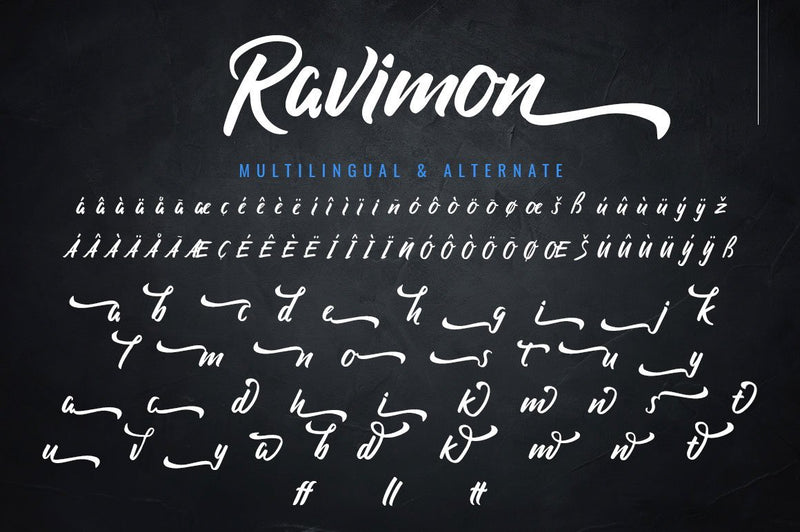 Ravimon - Solid Handbrush Font - So Fontsy