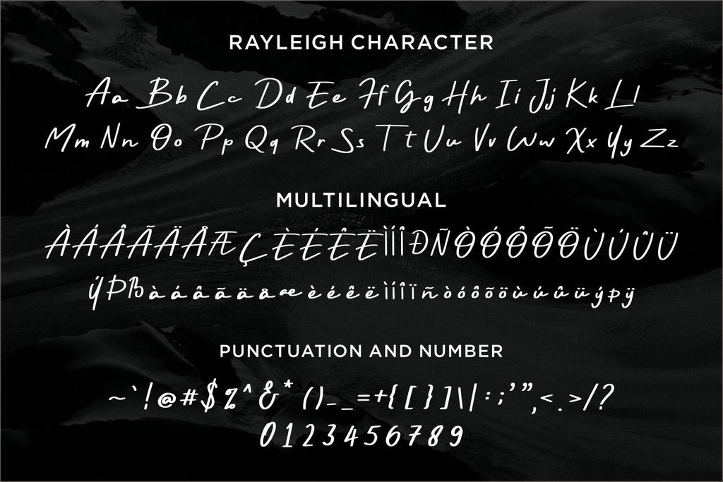 Rayleigh - Handwritten font - So Fontsy