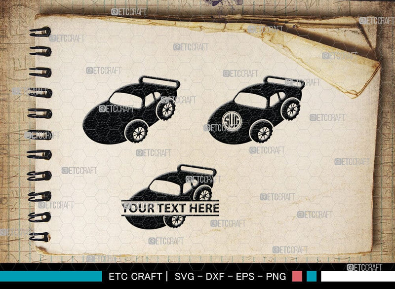 Rc Car Monogram, Rc Car Silhouette, Racing Car Svg, Rc Car Svg, Race ...