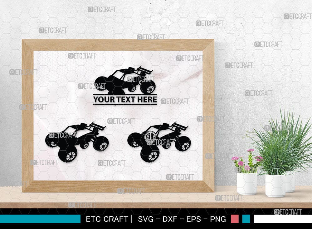 Rc Car Monogram, Rc Car Silhouette, Racing Car Svg, Rc Car Svg, Race ...