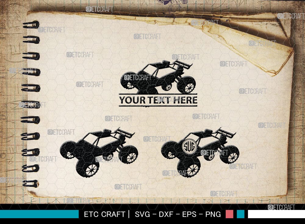 Rc Car Monogram, Rc Car Silhouette, Racing Car Svg, Rc Car Svg, Race ...