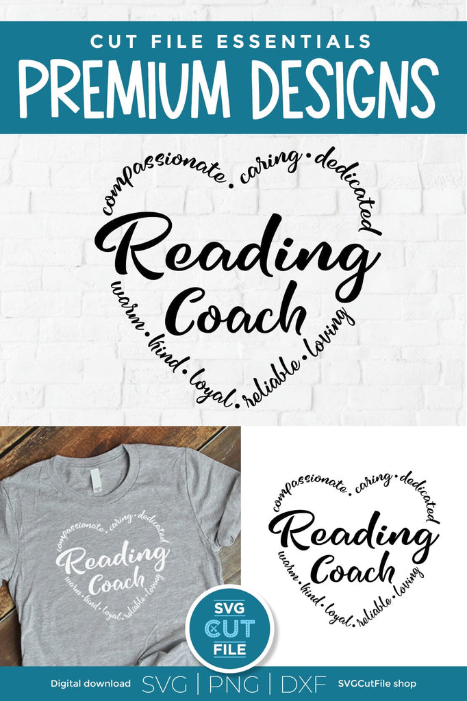 Reading Coach svg, Reading teacher svg, read svg, Title 1 teacher svg ...