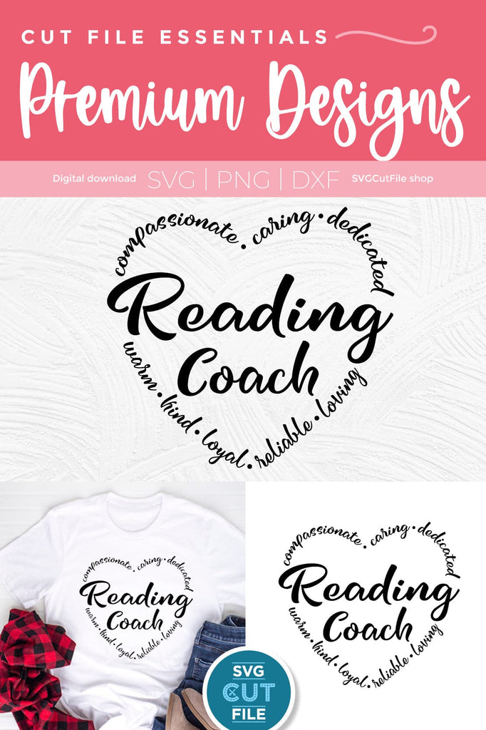Reading Coach svg, Reading teacher svg, read svg, Title 1 teacher svg ...