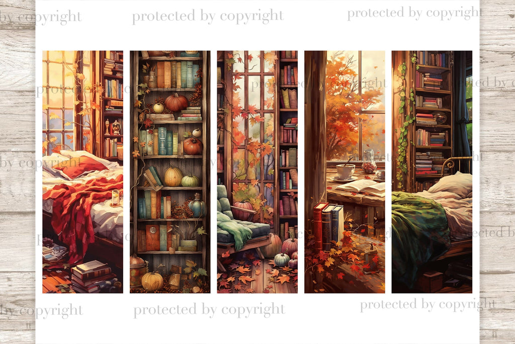 Reading Nook Bookmarks Printable | Bookmark Designs - So Fontsy