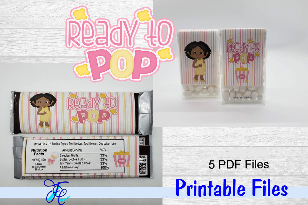 Ready To Pop - Pink aa Stripes - So Fontsy