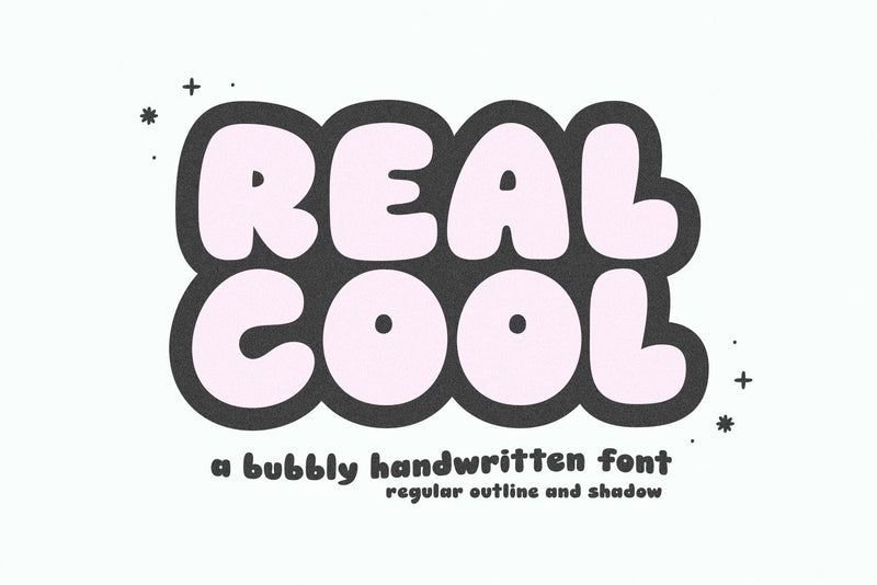 Real Cool - Bubbly Retro Font - So Fontsy