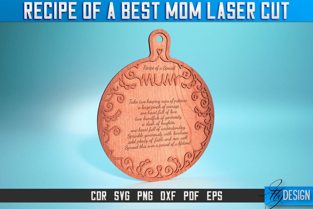 Recipe of a Best Mom Laser Cut SVG Bundle | Best Mom Laser SVG Design ...