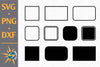 Rectangle Silhouette SVG, PNG, DXF Digital Files Include - So Fontsy
