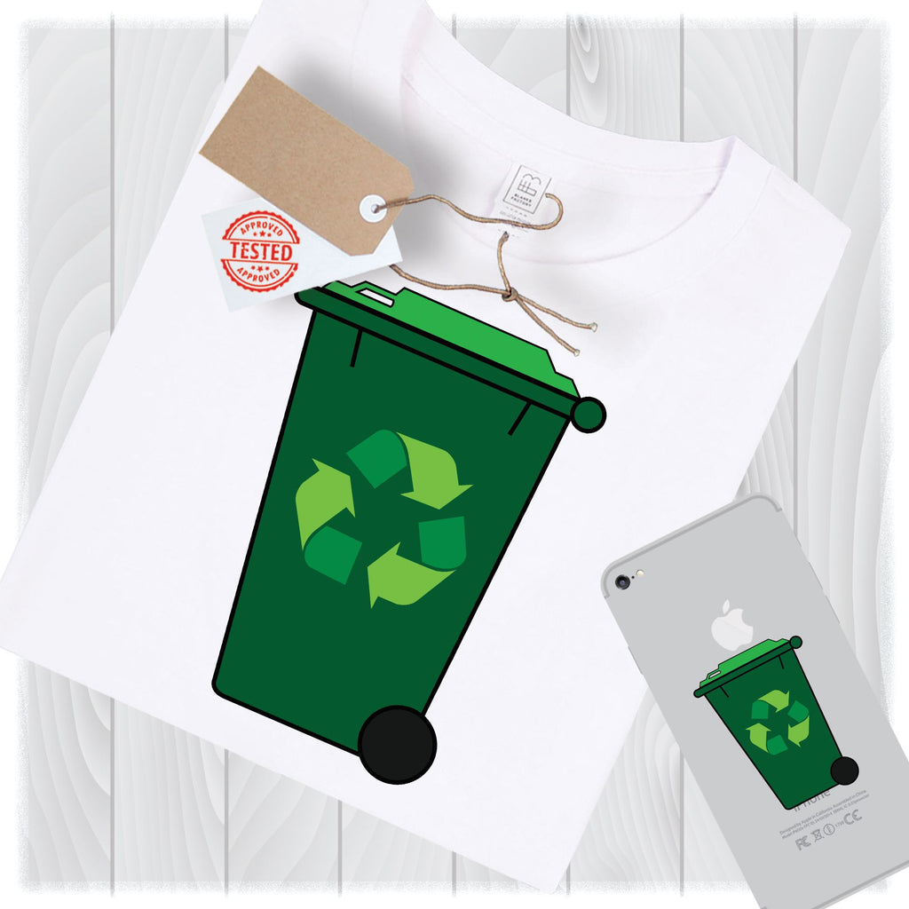 Recycling Bin Svg Files for Cricut Designs | Recycling Svg | Garbage ...