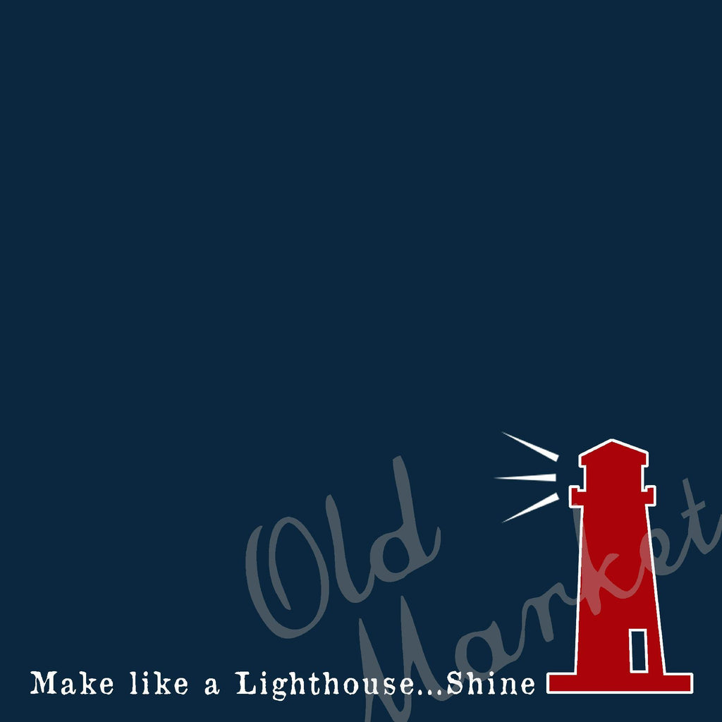 Red and Navy Blue Nautical Designs Digital Paper - So Fontsy