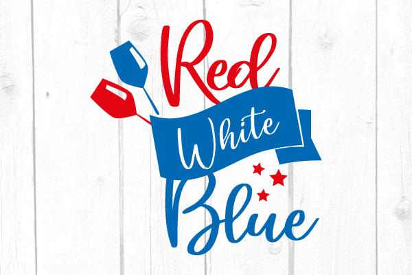 Red White Blue Svg - So Fontsy