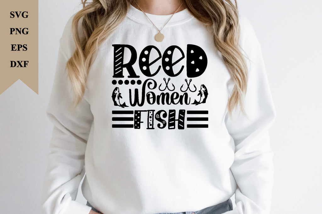 reed women fish SVG - So Fontsy