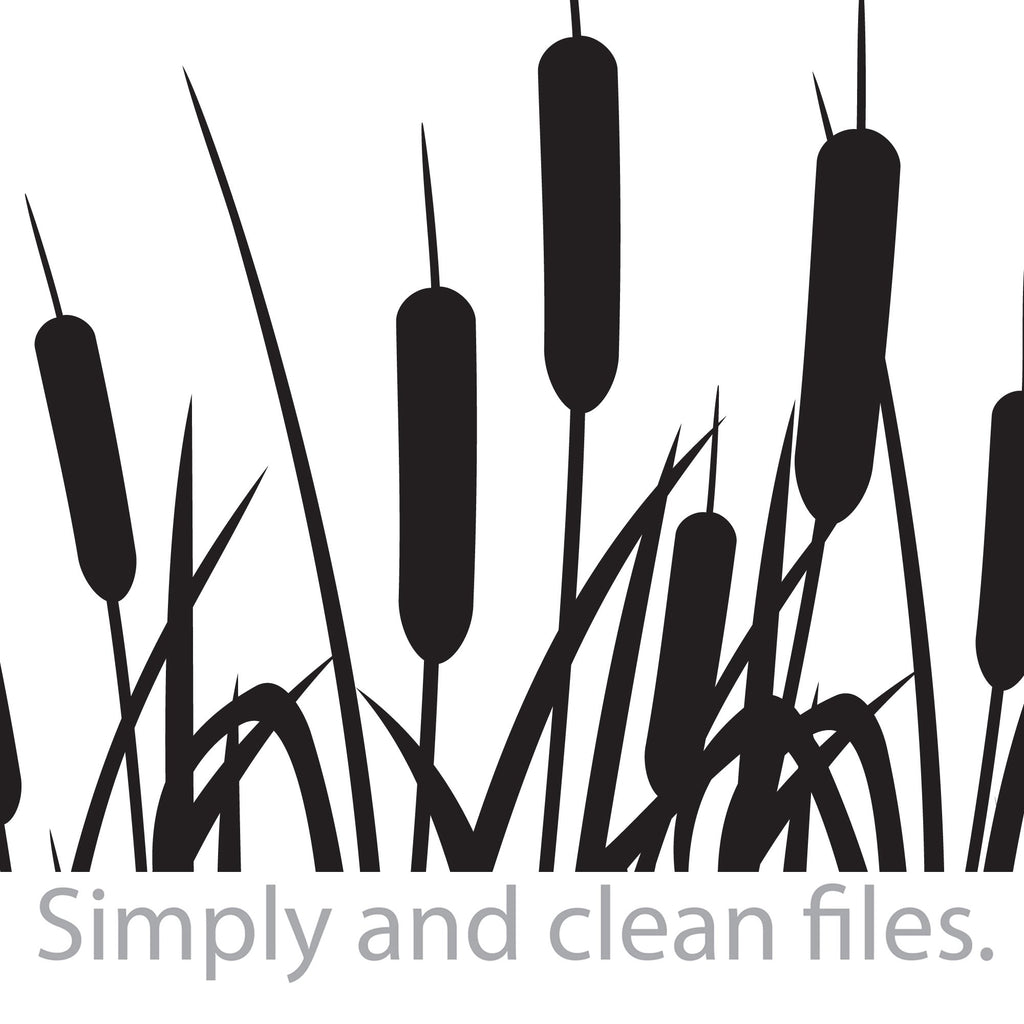 Reeds silhouette design. Cut files for Cricut. Clip Art silhouettes ...