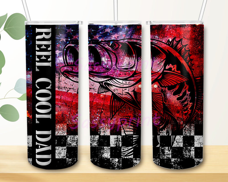 Reel cool dad tumbler PNG, Fishing Dad png Tumbler, Fathers day 20oz ...