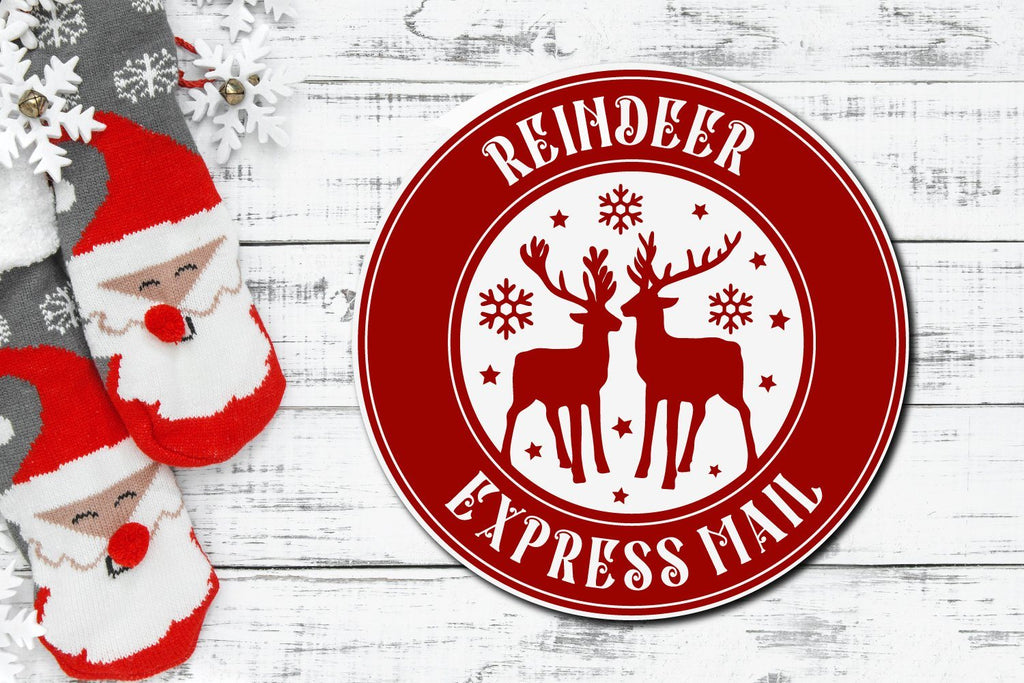 Reindeer Christmas Mail SVG - So Fontsy