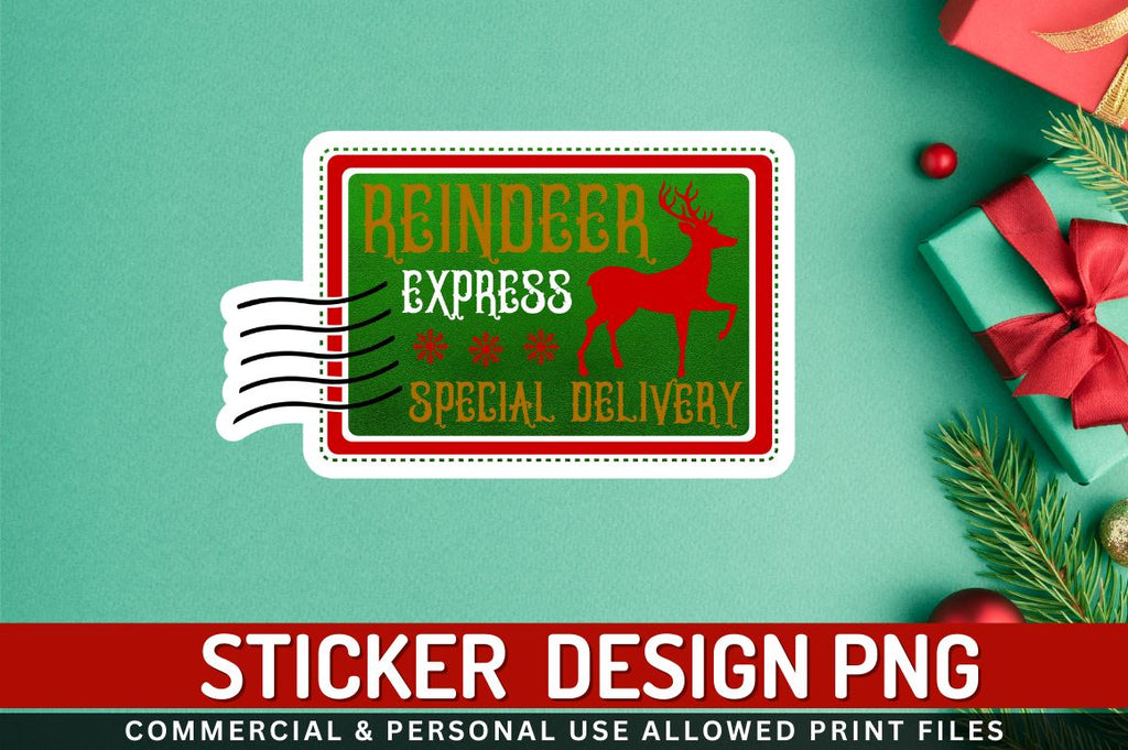 Reindeer express special Sublimation PNG - So Fontsy