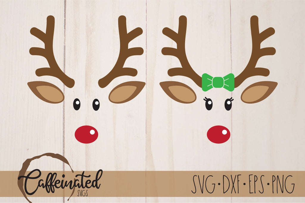 Reindeer Face svg - So Fontsy