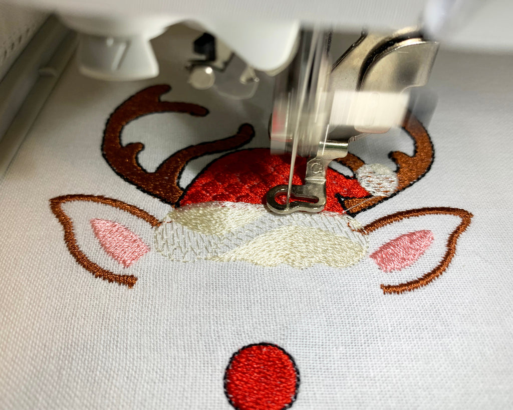 Reindeer Machine Embroidery Design - So Fontsy