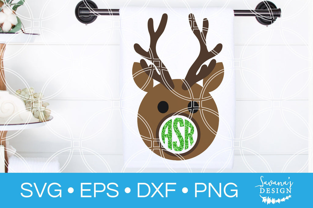 Reindeer Monogram SVG Bundle - So Fontsy