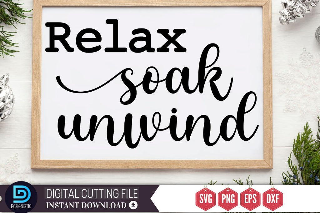 Relax soak unwind SVG - So Fontsy