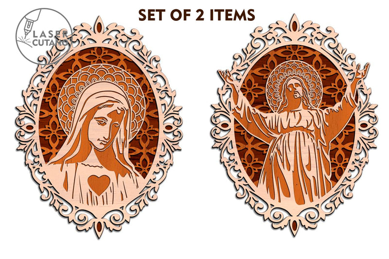 RELIGIOUS Laser Cut Files, Icon SVG, Christian Template, Jesus, Cross ...