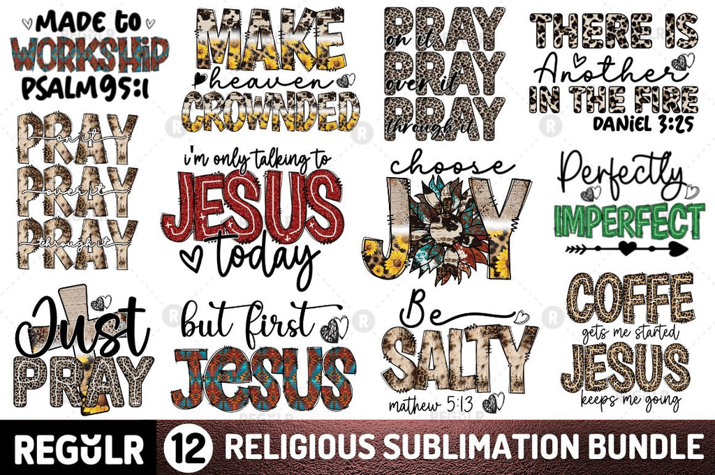 Religious Sublimation Bundle - So Fontsy