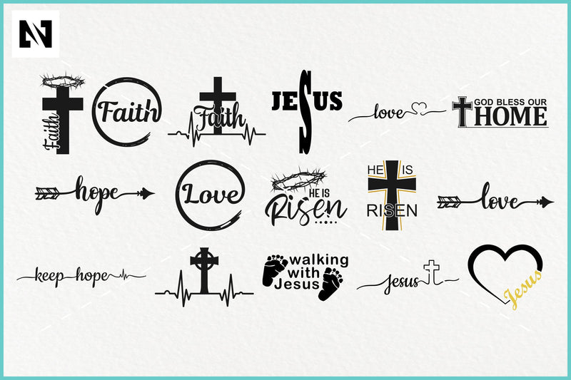 Religious Svg Bundle, Jesus Christ Svg, Faith Svg, Easter Svg - So Fontsy