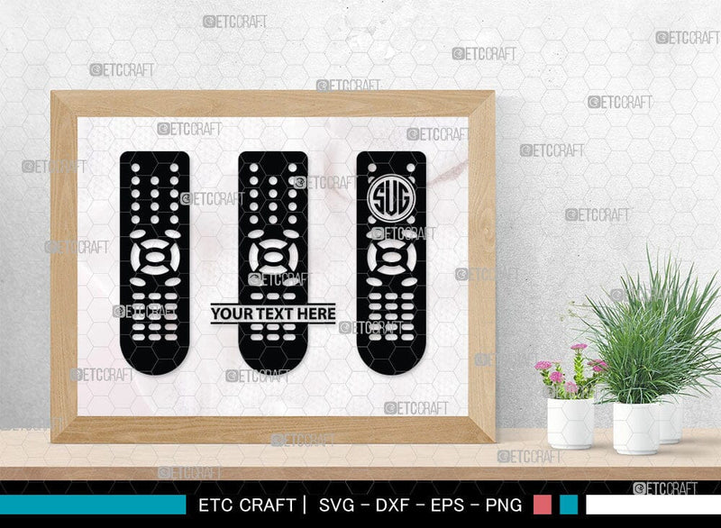 Remote Control Monogram, Remote Control Silhouette, Remote Svg, Tv ...