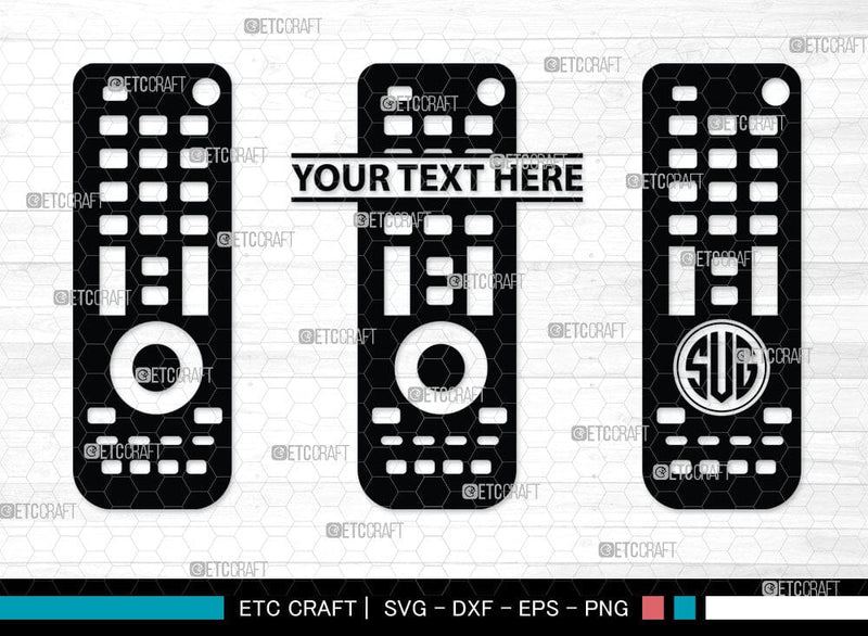 Remote Control Monogram, Remote Control Silhouette, Remote Svg, Tv ...