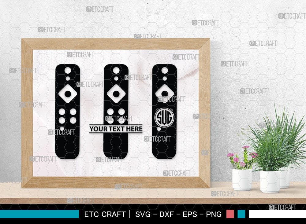 Remote Control Monogram, Remote Control Silhouette, Remote Svg, Tv ...