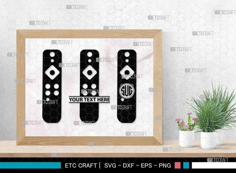 Remote Control Monogram, Remote Control Silhouette, Remote Svg, Tv ...