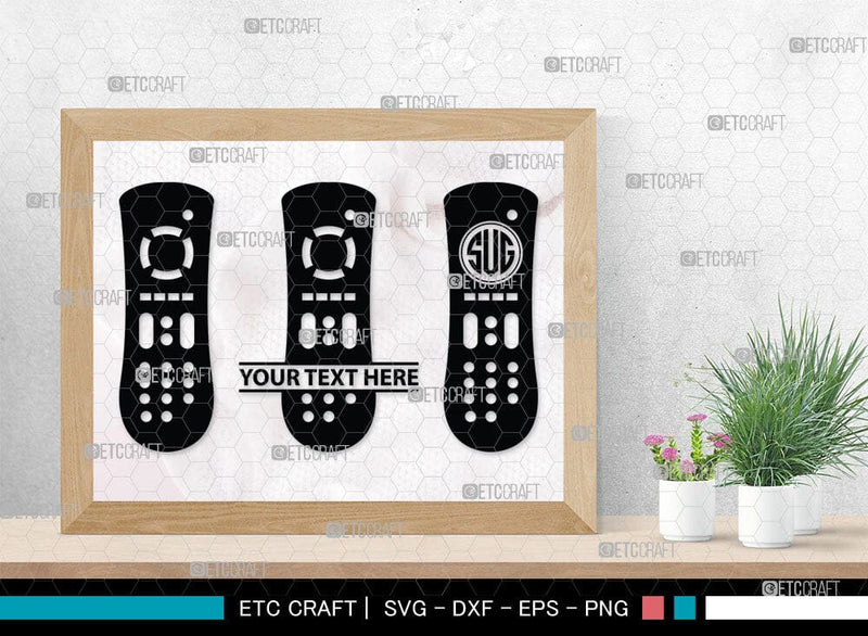 Remote Control Monogram, Remote Control Silhouette, Remote Svg, Tv ...