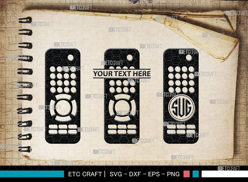 Remote Control Monogram, Remote Control Silhouette, Remote Svg, Tv ...