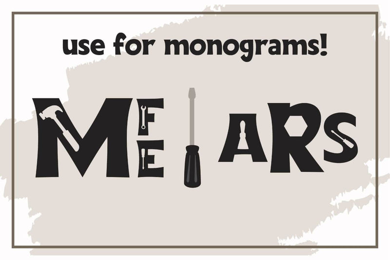 Repairman - A Fun Tool Font - So Fontsy