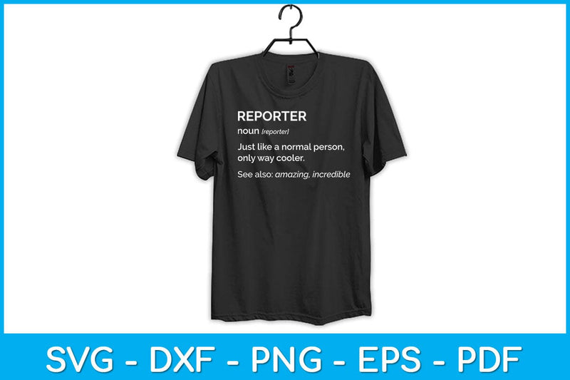 Reporter Definition Svg Design - So Fontsy