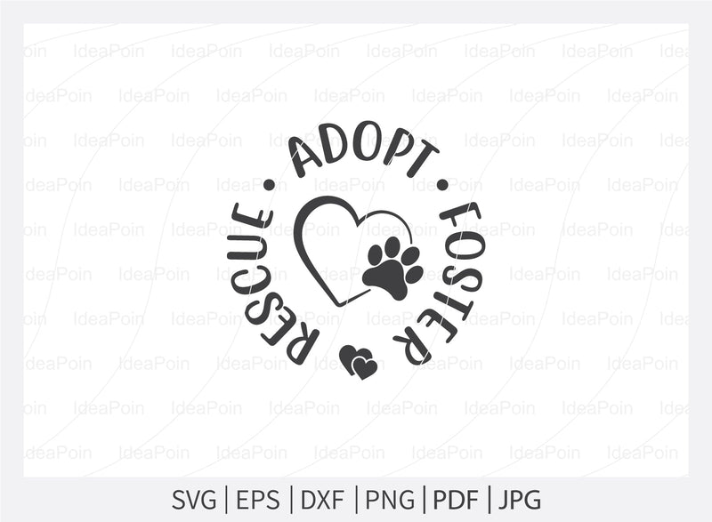 Rescue Adopt foster Svg, Pet Adoption svg, Pet Adoption SVG Design ...