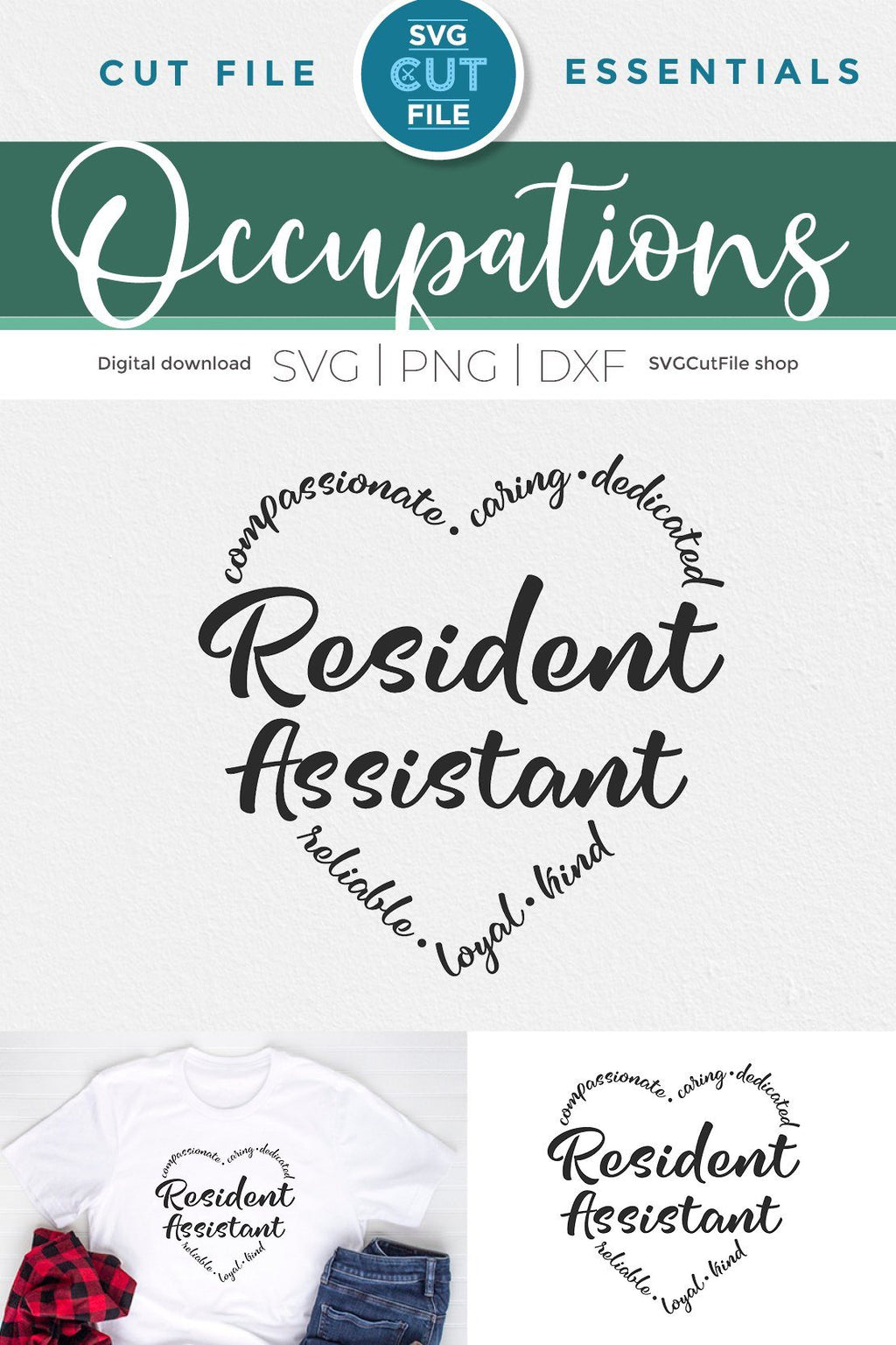 Resident assistant svg, ra svg, care partner svg, essential ra svg ...