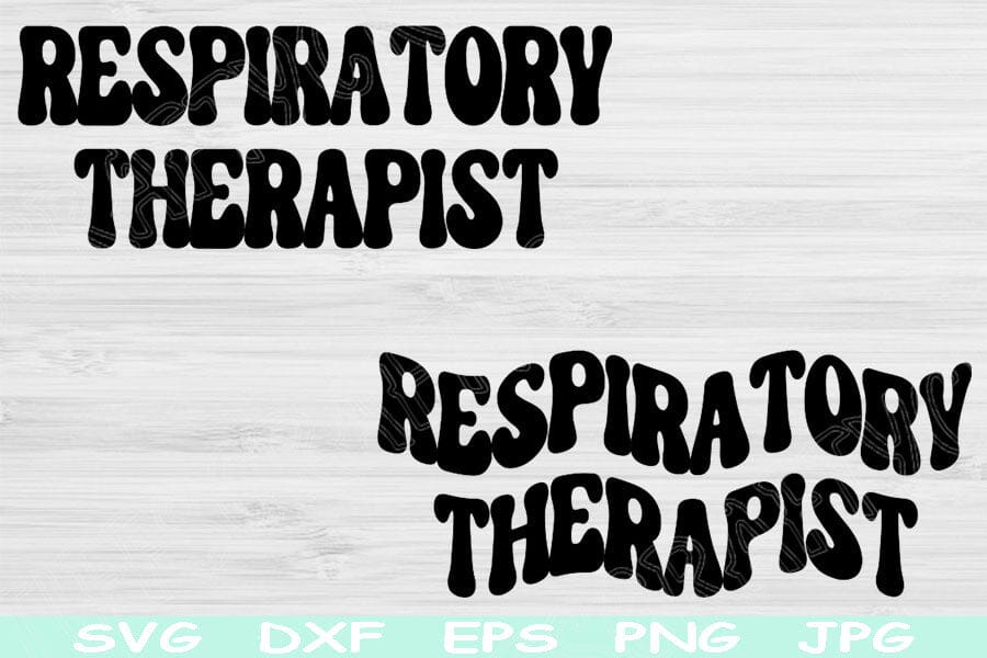 Respiratory Therapist Svg Dxf Png Eps Cut Files, RT Svg, Respiratory ...