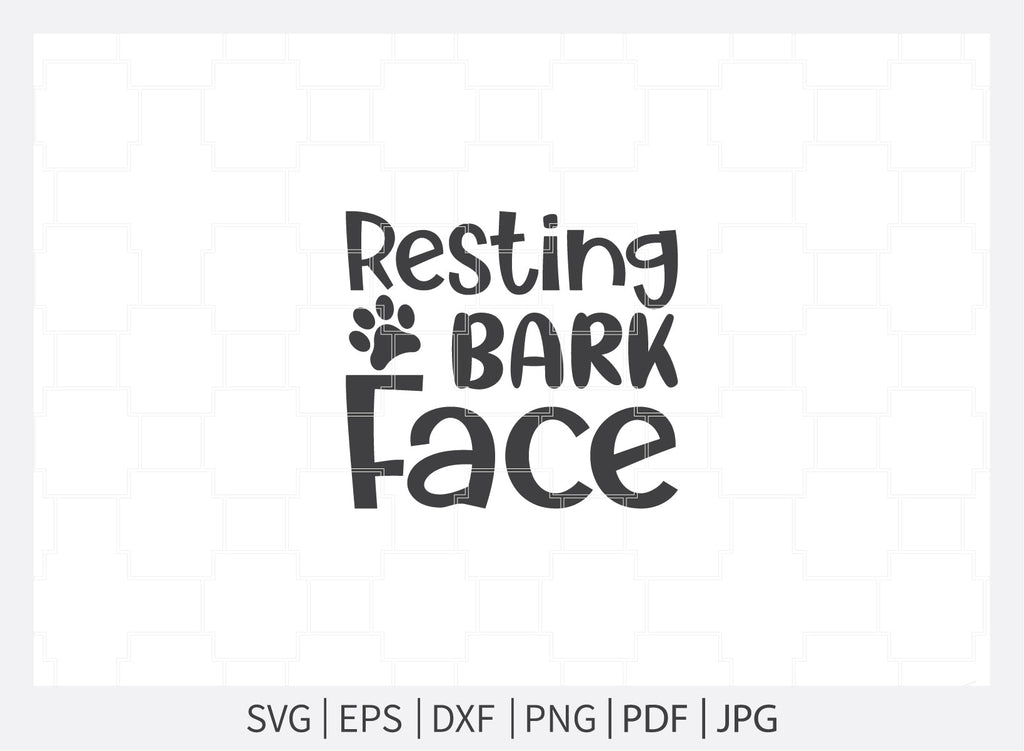 Resting bark face svg, Dogs svg, Dog Bandana svg, Dog Shirt svg, Dog ...